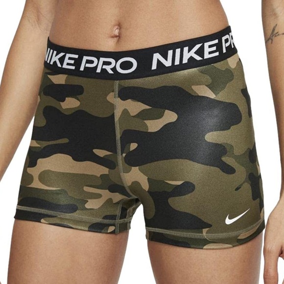Nike | Shorts | Nike Pro Drifit Womens 3 Printed Compression Shorts ...